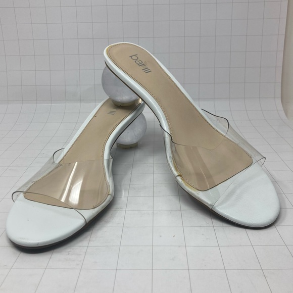 Bar III | Shoes | Unique Bar Iii Crystal Ball Clear Heel Slide 95 ...